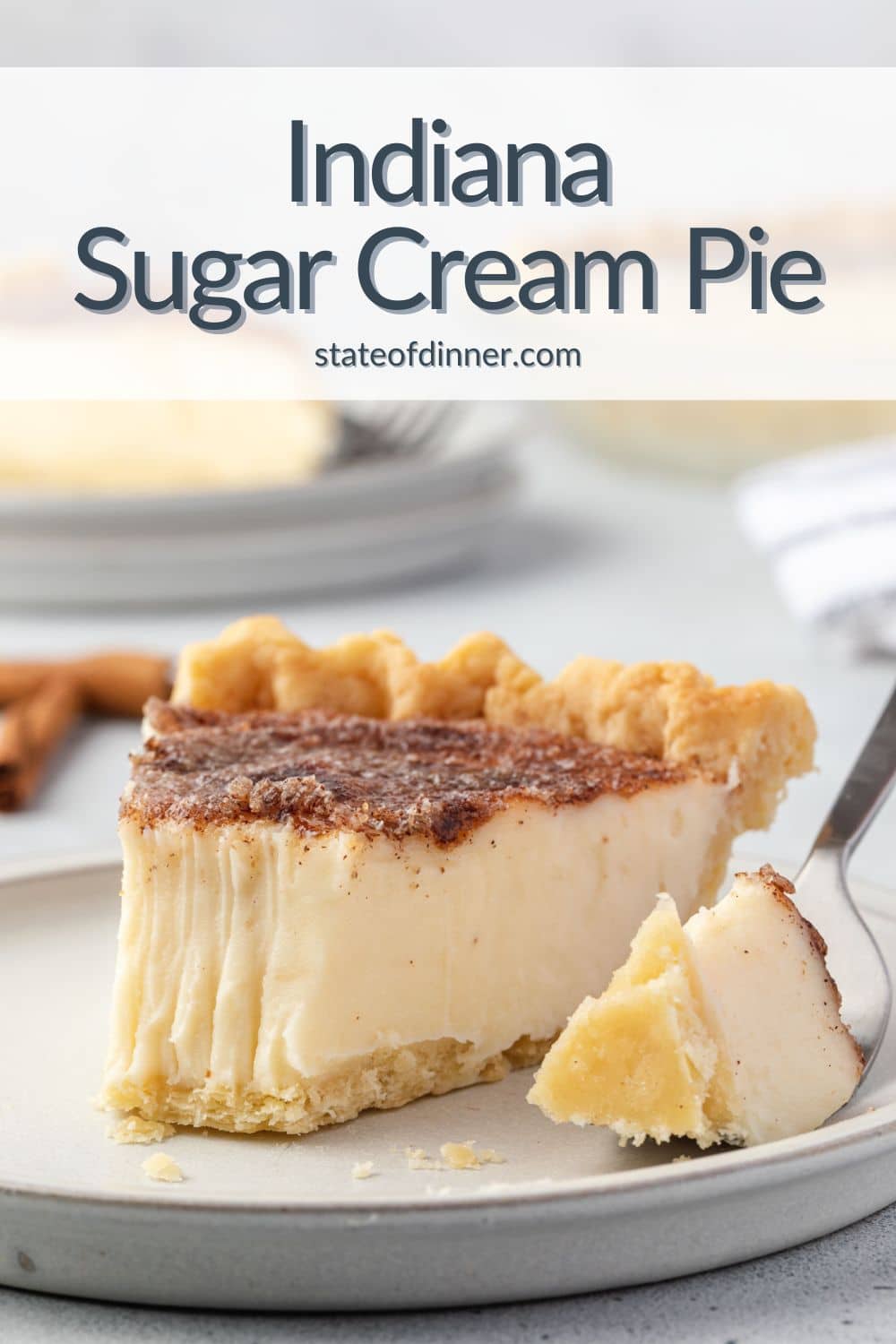 Hoosier Sugar Cream Pie (With Heavy Cream) – State of Dinner