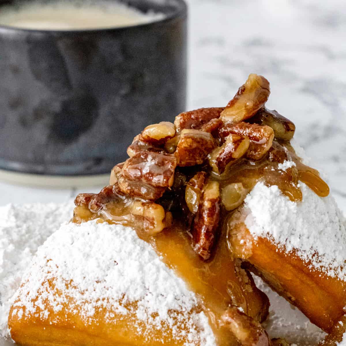 Beignets with Pecan Praline Sauce Recipe
