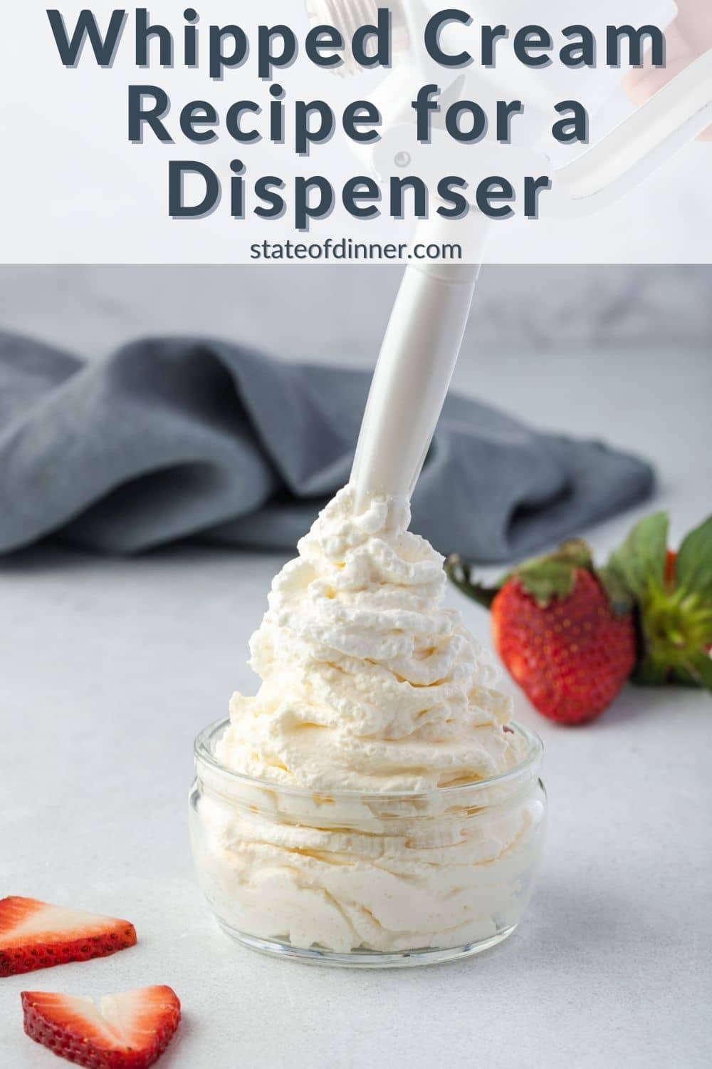 Homemade Whipped Cream Recipe for a Dispenser – State of Dinner