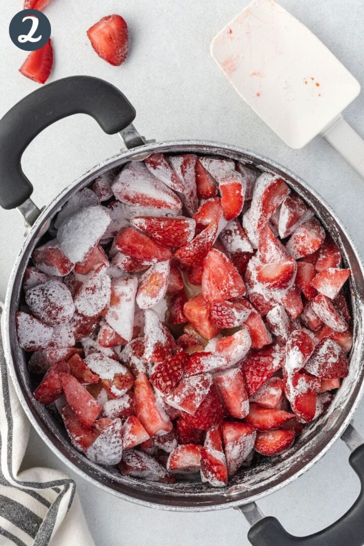 Homemade Strawberry Pie Filling (Using Frozen Strawberries)