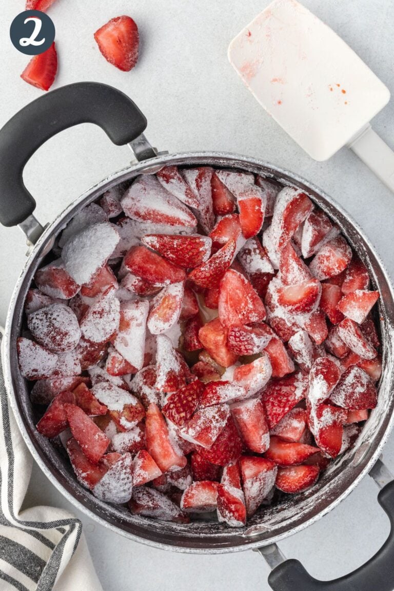 Homemade Strawberry Pie Filling (Using Frozen Strawberries)