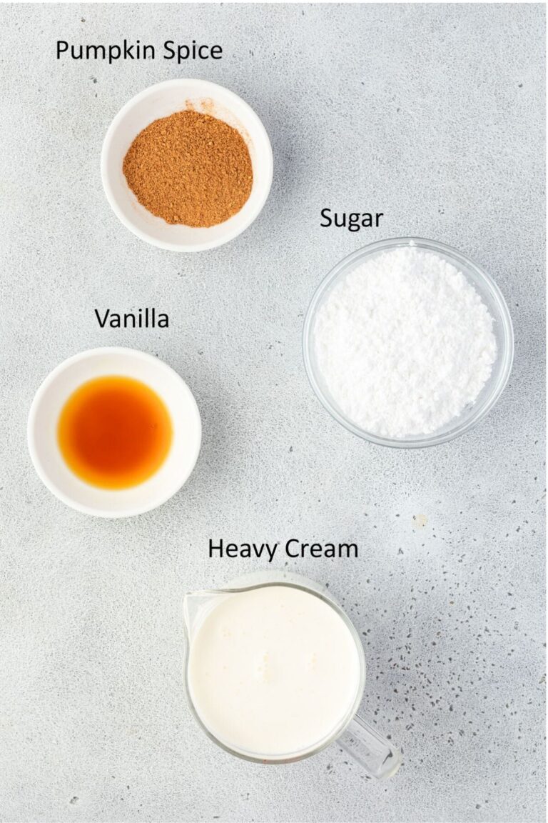 Homemade Pumpkin Spice Whipped Cream