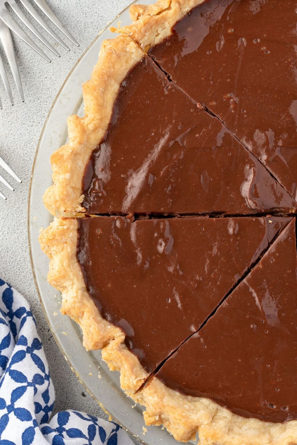Stovetop Old Fashioned Chocolate Pie