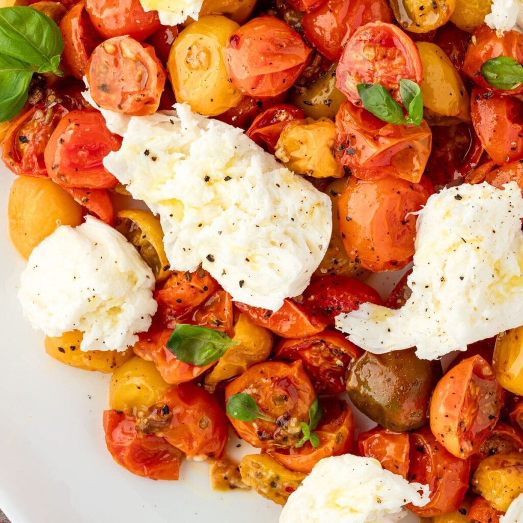 Roasted Cherry Tomato Caprese