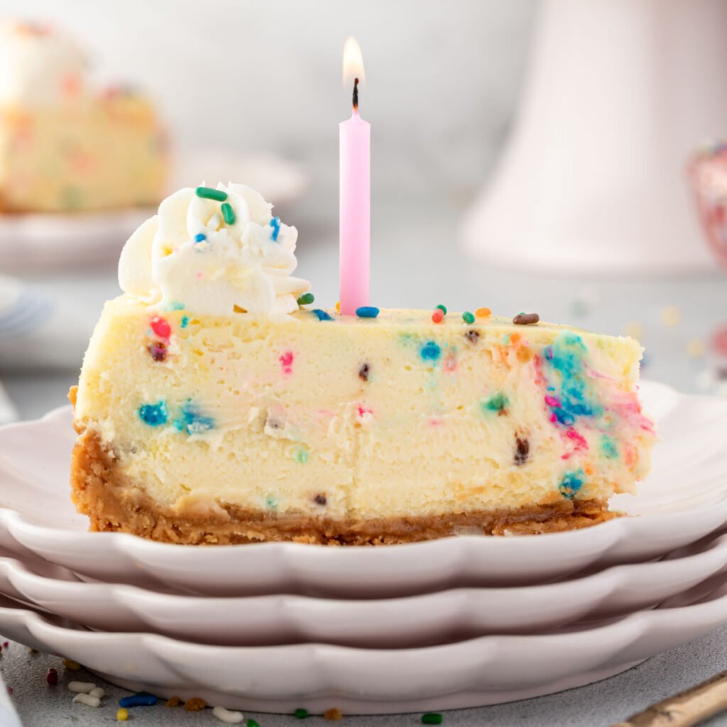 Funfetti Birthday Cheesecake Recipe (Freezer Friendly)
