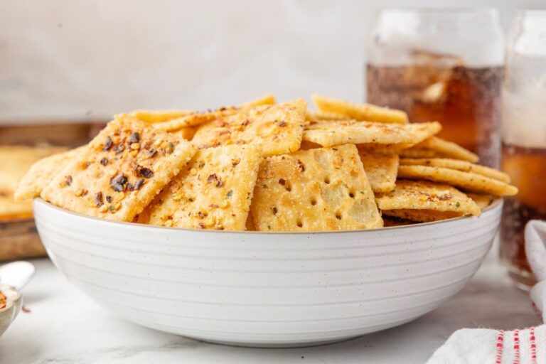 Zesty Baked Fire Crackers (that are crisp, not greasy!)