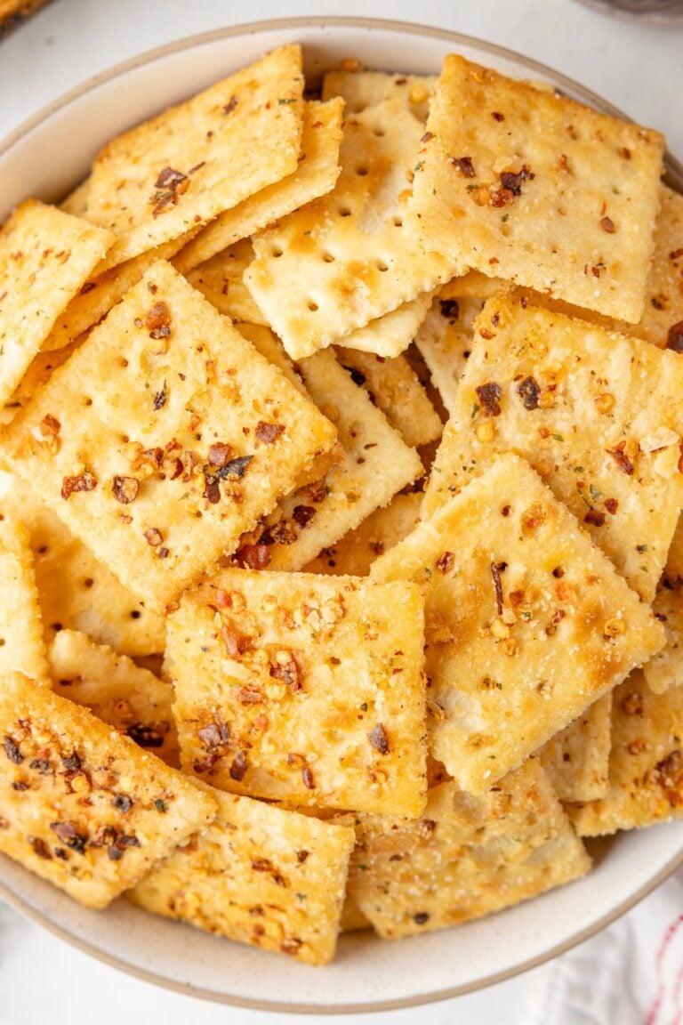 Zesty Baked Fire Crackers (that are crisp, not greasy!)